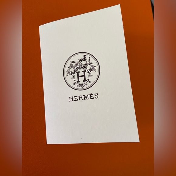 Hermes | Office | Authentic Hermes Receipt Holder Thick Ivory Offwhite ...